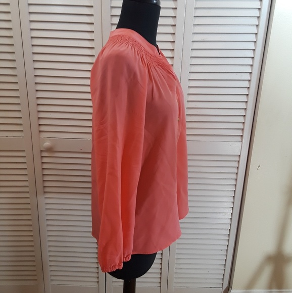 Lilly Pulitzer | Tops | Lilly Pulitzer Coral Colored Silk Blouse | Poshmark